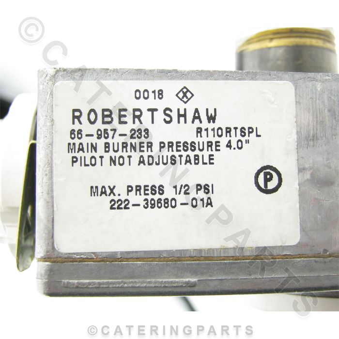 ROBERTSHAW R110RTSPL 66-957-233 UNITROL GAS VALVE THERMOSTAT R110 WATER ...