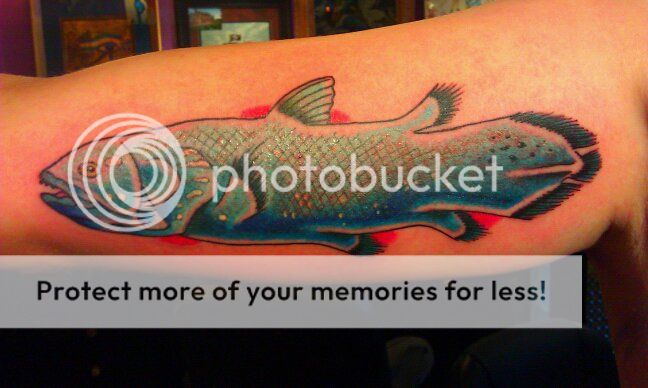 for my love of evolutionary bio: broseidon the coelacanth :) : r/tattoos